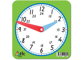 Student Clock Face 24 hour - Each or 10pkt | TEW