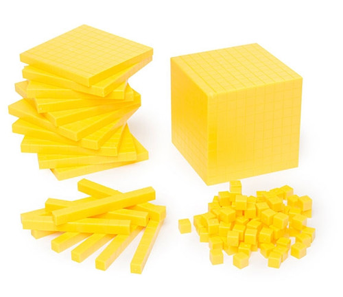 MAB Base Ten Student Set Mixed - 121 pieces (Yellow Only) | TEW