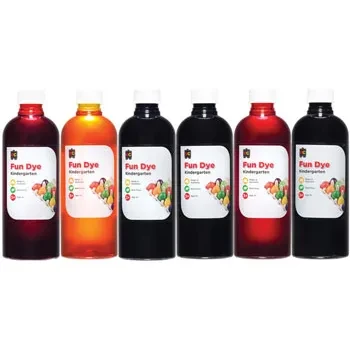 Kindergarten Liquid Fun Dye 500ml - 8 Colours - Each or Set of 6 | TEW