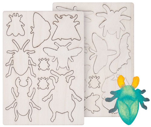 Wooden Shapes Minibeasts 38s | TEW