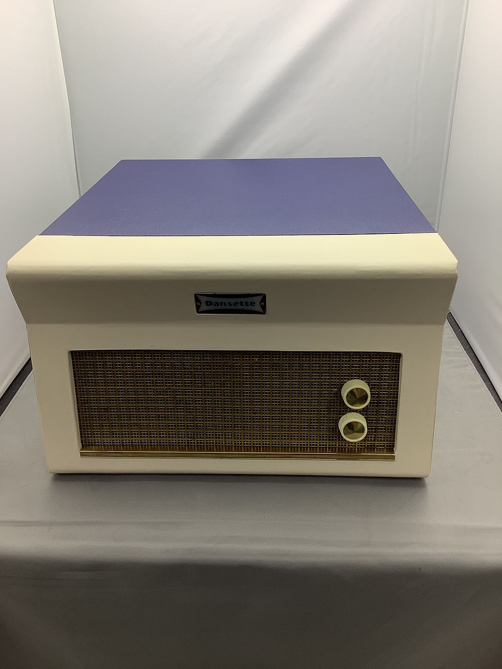 Dansette Major Deluxe Blue and Cream | dansette