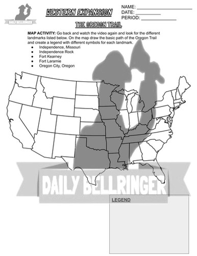 Oregon Trail Worksheet | Mysite
