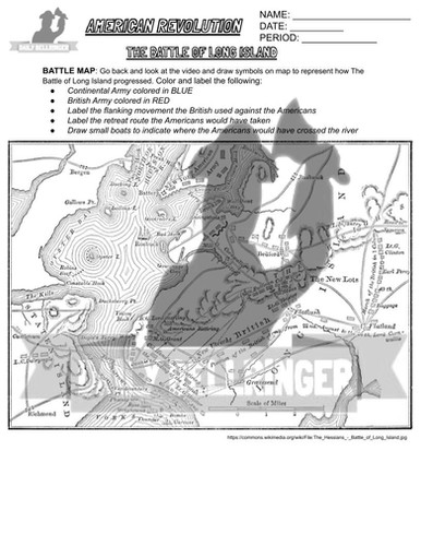 Battle of Long Island Worksheet | Mysite