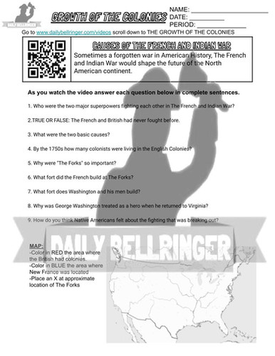 french and indian war coloring