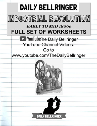 Industrial Revolution Worksheet Pack w/answer key | Mysite