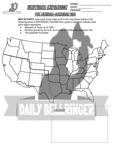 Mexican-American War Worksheet | Mysite