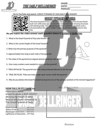 Great Pyramid of Giza Worksheet | Mysite