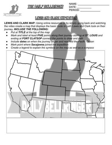 Lewis and Clark Expedition Worksheet | Mysite