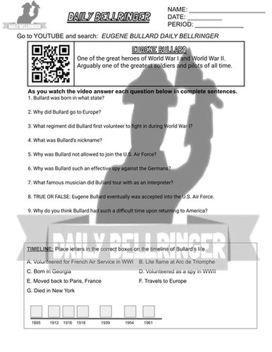 Eugene Bullard Worksheet | Mysite