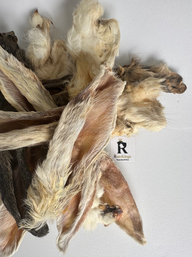 Rabbit Ears with Hair ~ 100g | RawKings
