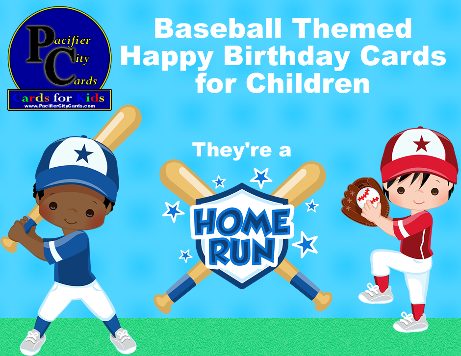 Product Spotlight: Baseball Happy Birthday Cards for Children