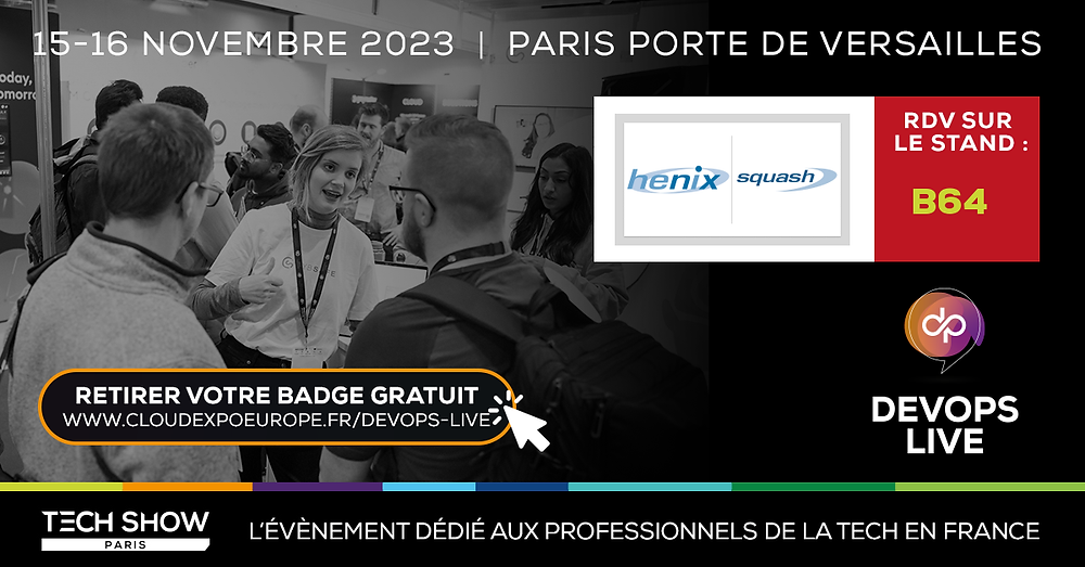 Le DevOps Live 2023 accueille l'Equipe Henix-Squash
