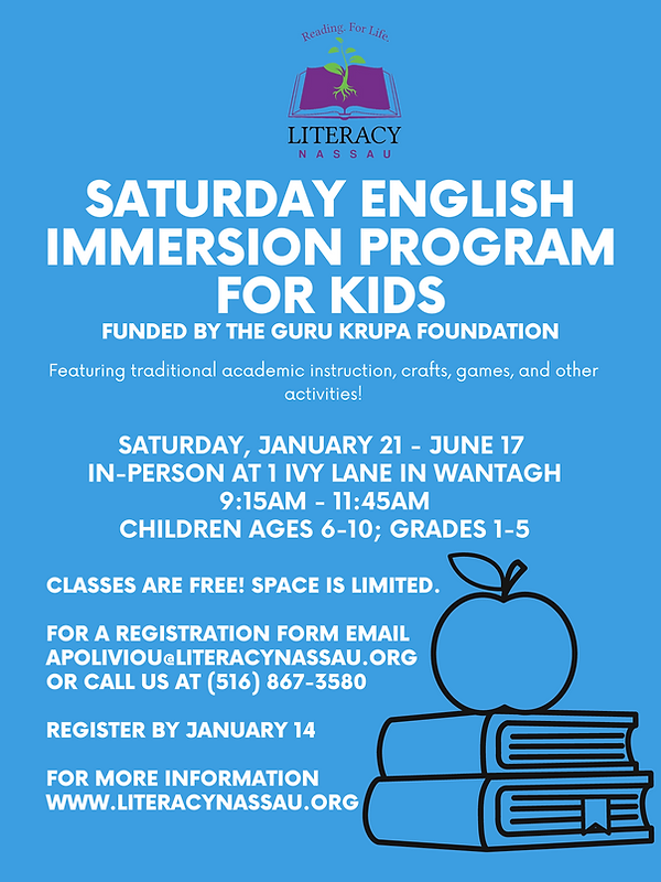 Saturday English Immersion Program | literacynassau