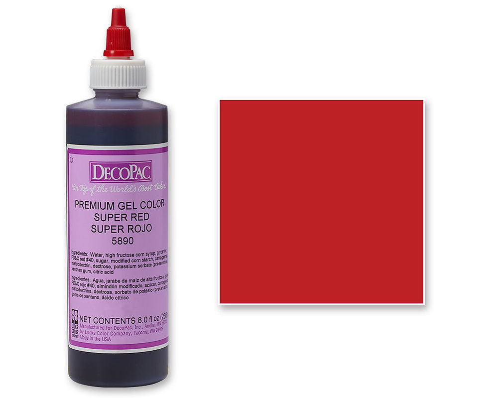 SUPER RED DECOPAC PREMIUM GEL COLOR | katycake
