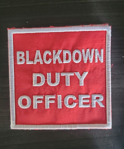 Blackdown duty officer with velcro patch | SoldierGear