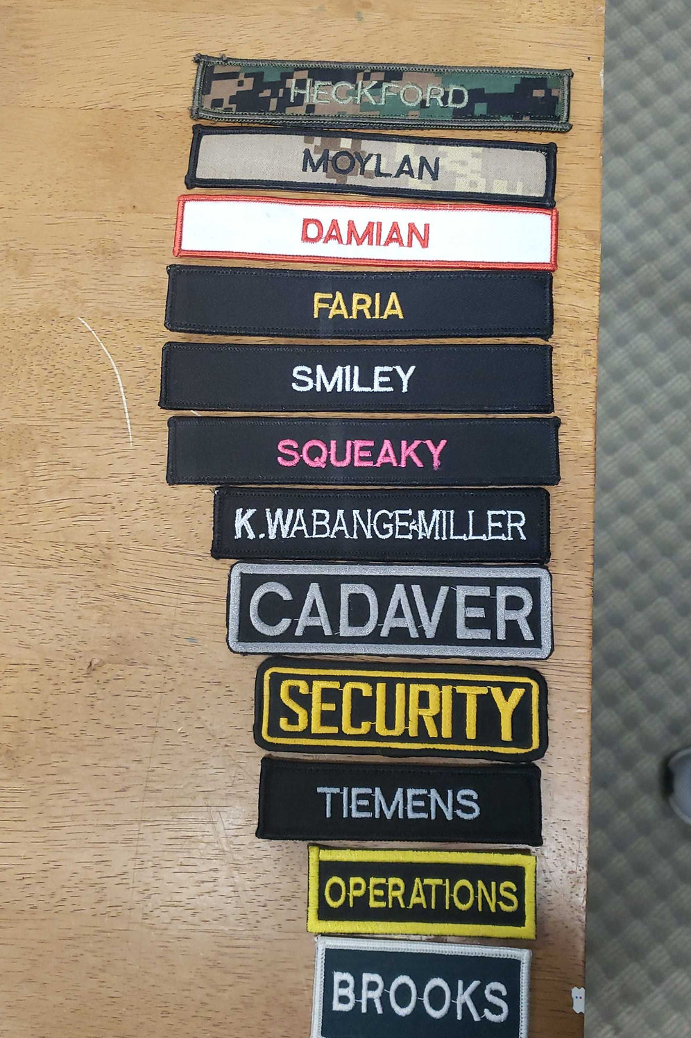 Custom name tags | soldiergear