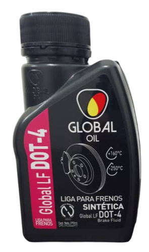 Liga para frenos sintetica DOT-4 290 cc | Global Oil