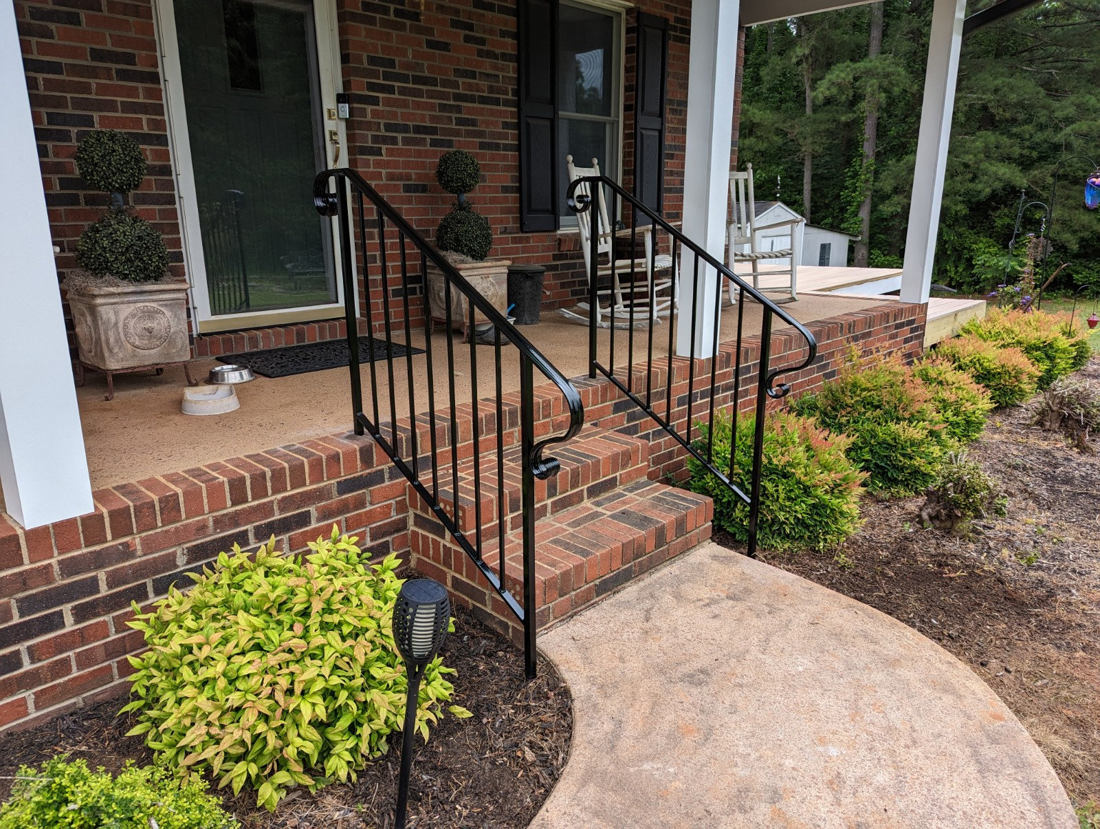 Pair of Simple but Elegant Wrought Iron Rails | Hickory, North Carolina ...