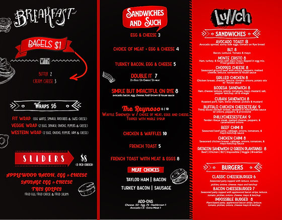 Salt Pepper Ketchup Menu