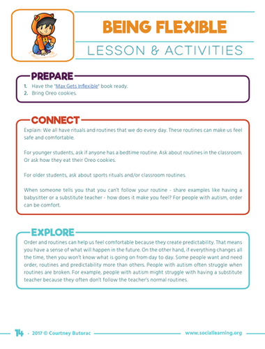SEL Resources | ASD Resources | Flexibility - Social Learning Group