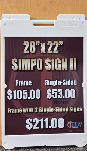 Simpo Sign II A Frame | 1 Day Signs