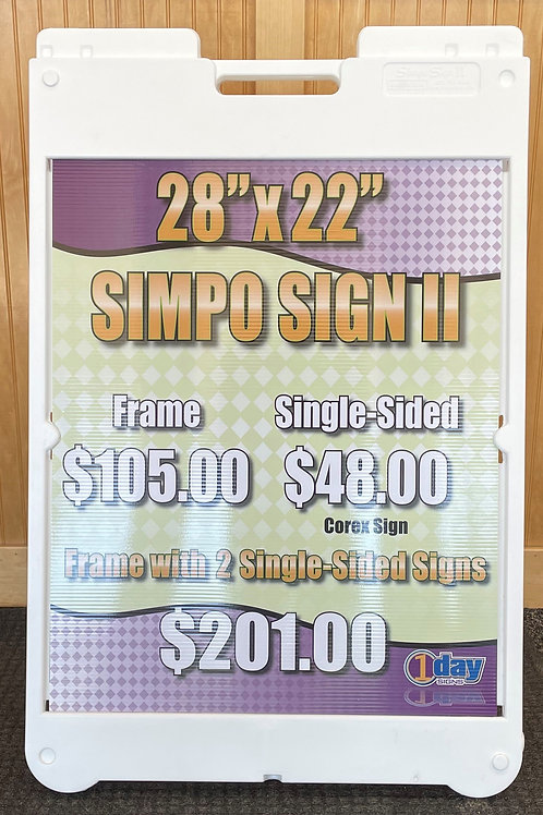 Simpo Sign II A Frame | mysite