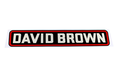 Decal, "DAVID BROWN", Sta-Dri cab, 770, 880, 990, Red/Gold/White ...