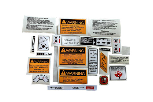 Decal Set, Cab, 1190 | David Brown Parts