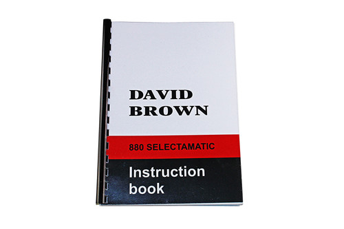 Instruction Book, 880 Selectamatic | David Brown Parts