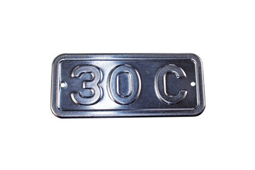 “30C” Bonnet Side Badge | David Brown Parts