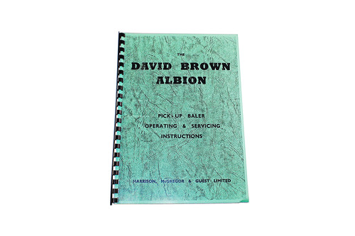 Instruction Book, Baler | David Brown Parts