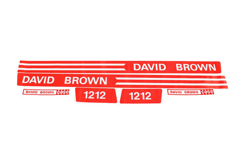 Decal 1212 Red (DB Case) | David Brown Parts