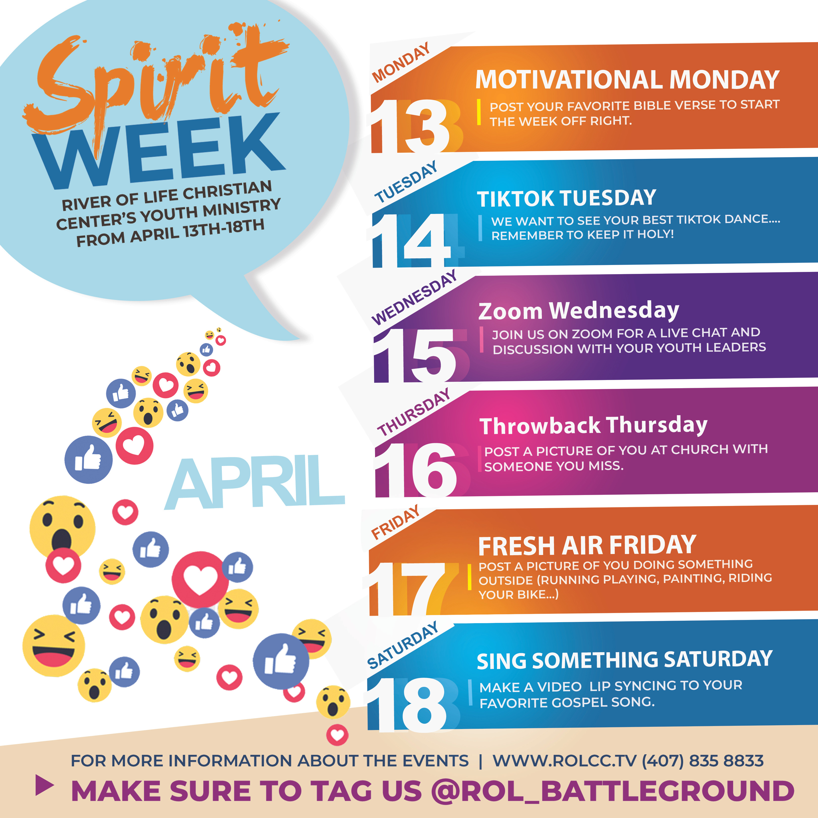 Youth - Spirit Week | ROLCC