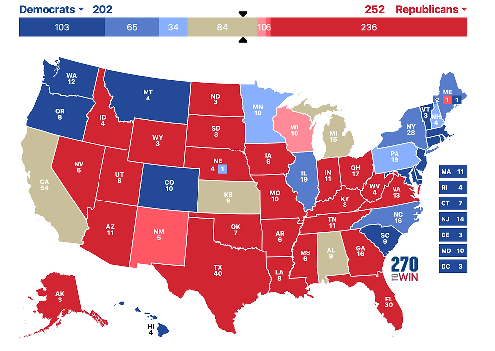 Interactive Electoral College Map