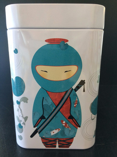 Tea Tin "Little Ninja", Blue and Purple | kapiteas