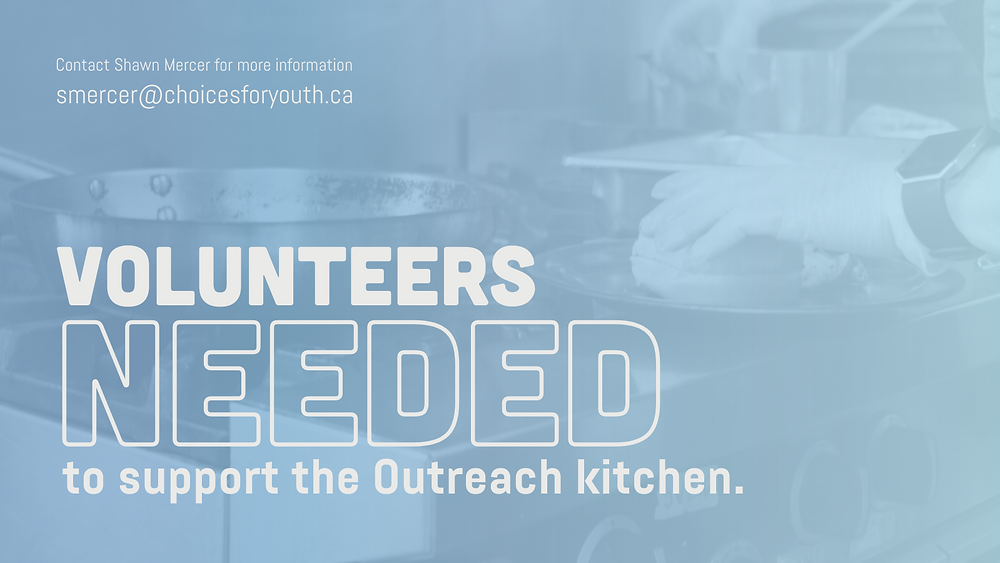 Volunteers Needed at the Outreach Kitchen!