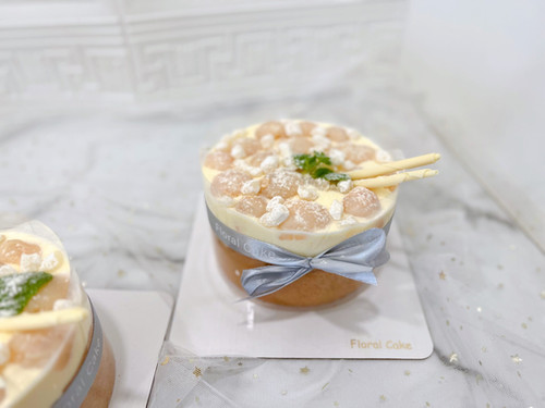 Lychee QQ Lava Cake | Floral Cake