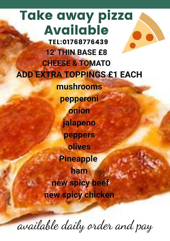 Sun Inn Bassenthwaite Menu