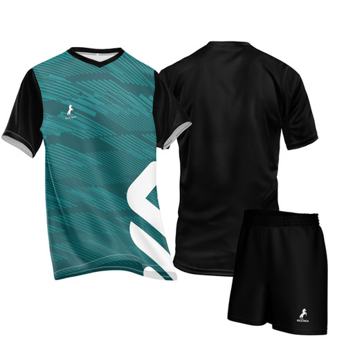 Volleyball Playing Kit Dryfit -Black-Lic - RVB4 | REENIX.IN