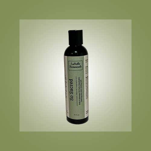So Sacred Body Oil- 8oz. | LuBella Botanicals