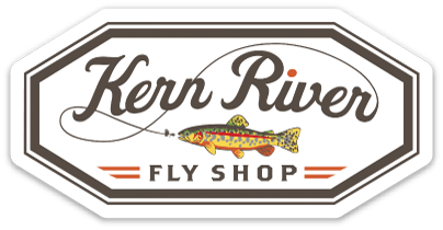 KERN RIVER FLY SHOP SHIPPING LABEL STICKER (4" x 2") | Kern River Fly Shop