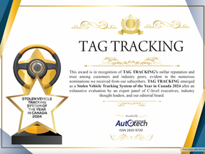 Tag Tracking | Stolen Vehicle Recovery System
