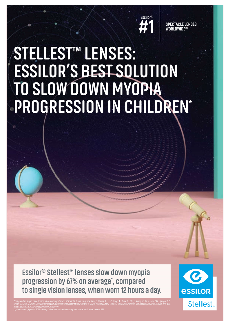 Stellest Myopia control lens now avaliable at My2020!