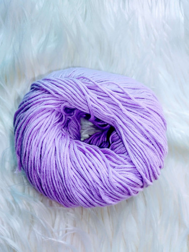 100% Lavender Cotton Yarn | 2Bossayknits