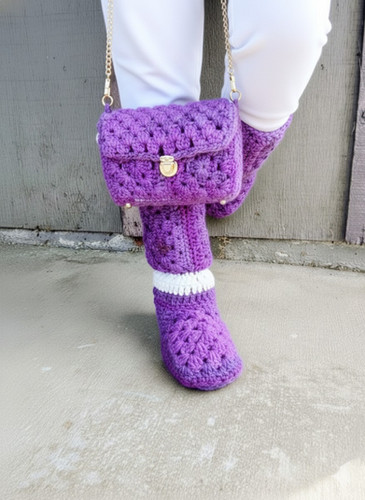The Granny Square Steppers Boots | 2Bossayknits