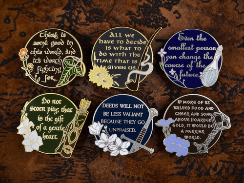 Tolkien Inspirational Enamel Pin Set | Sword & Whetstone