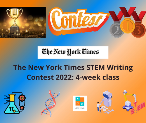 NYTimes STEM Writing Contest (4-week class, Mondays) | NextGen Education