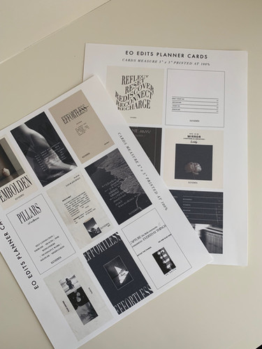 Planner Cards - Winter 24' Collection | eoedits