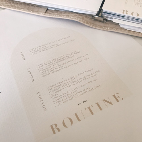 Routine Arch Card | eoedits
