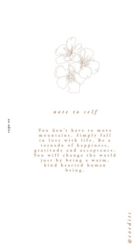 Note To Self - Personal | eoedits